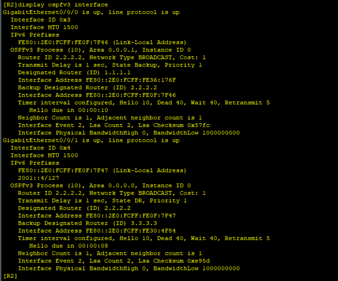 OSPFv3 Basic configuration on Huawei Routers - Lyfey Technologies