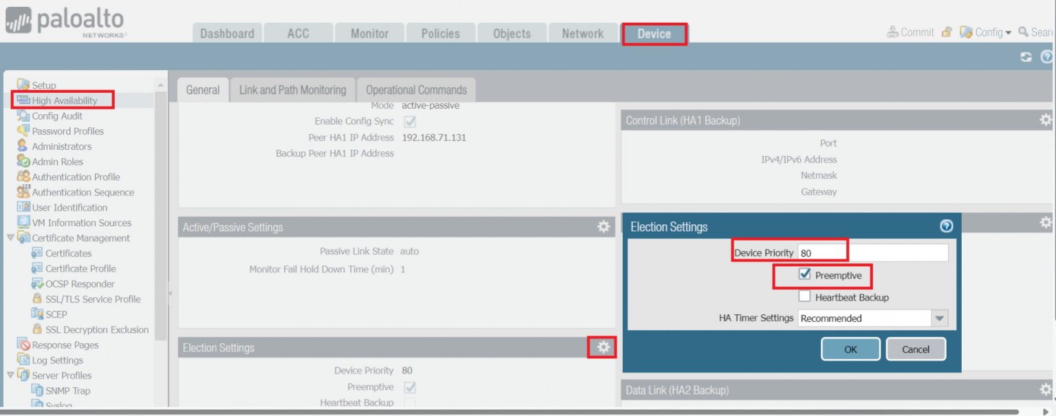 Basic Configuration of Active/Standby on Palo Alto Firewalls - Lyfey ...